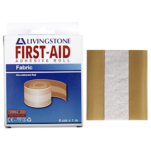 Livingstone Adhesive Fabric First Aid Roll with Pad | Livingstone ...