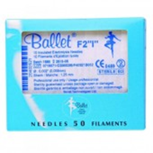 Ballet Electrolysis Needle, Insulated, One Piece, F Shank #2, 50/Box B ...