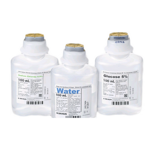 B.Braun Water for Injection, 100mL, Plastic Vial, 20 Vials/Box Box ...