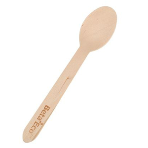 BetaEco Wooden Spoon, 160mm, FSC Certified, Coated, 100 Pieces/Pack ...