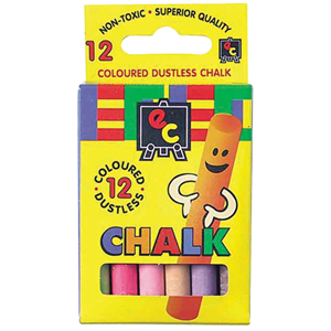 EC Chalk Pack, Assorted Colours, 12/Pack Pack | Livingstone International