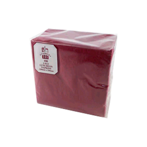 Caprice Dinner Napkin, 2-Ply, 1/4 Fold, 40 x 40cm, Burgundy, 100 Piece ...