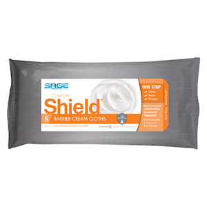 Sage Comfort Shield Barrier Cream Cloth, with 3pct Dimethicone, Hypoal ...