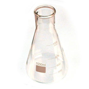 Schott Duran Erlenmeyer Flask, 1000ml, Wide Neck, Borosilicate Glass w ...