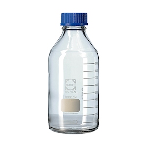 Duran Laboratory Reagent Bottle with Screw Cap and Pouring Ring, 2000m ...