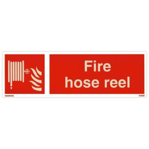 STICKER 'FIRE HOSE & REEL' 100X300MM Each | Livingstone International