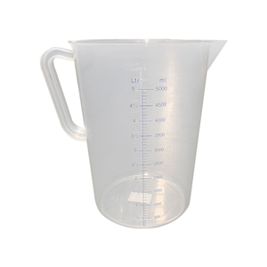 Measuring Jug, 5 Litres, Graduated, Clear, Recyclable Polypropylene, E ...