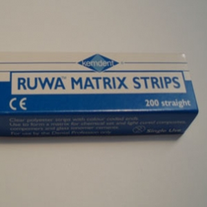 Ruwa Matrix strips, Straight 8 mm, Length 75 mm, White, 200/Box Box ...