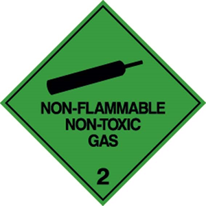 Sticker Class2 'N/Flammable N/Toxic Gas' Paper, 50x50mm, 250/Roll Roll ...