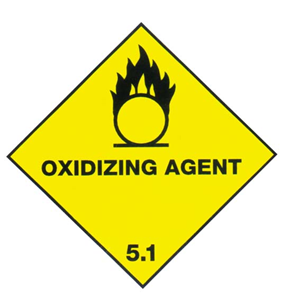 Sticker Class 5 "Oxidizing Agent" Biodegradable Paper, 50 x 50mm, 250 ...