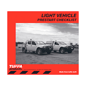 Tuffa Prestart Checklist Book, For Light Vehicle Operators, A5 Size, E ...