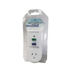 Livingstone RCD Residual Current Device Safety Switch, Single Outlet ...