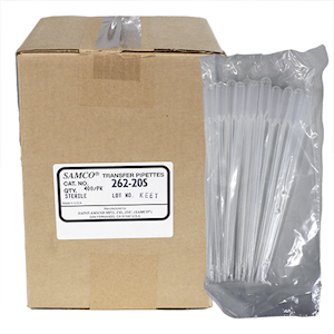 Samco Extra Long Tip Transfer Pipettes 262-20S,99 in,6.0mL Capacity,22 ...