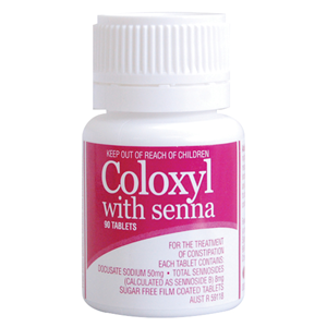 Coloxyl with Senna, for Constipation, 90 Tablets/Pack Pack ...