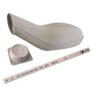 Curas Male Urinal Urine Bottle, Disposable Biodegradable Pulp with Rou ...