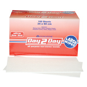 Day 2 Day All Purpose Towel, Ultra Low Lint, Large, 34 x 60cm, 70pct V ...