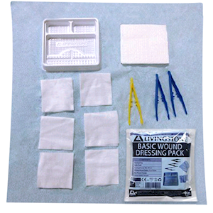 Livingstone Basic Wound Dressing Pack, Series 10, Sterile , Sturdy Tra ...