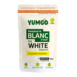 Yumgo Egg White Powder, Replaces Egg White, 100pct plant-based, 1kg, E ...